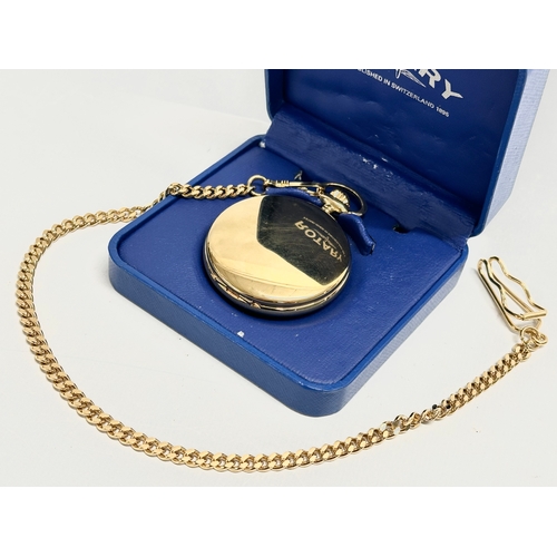 A Rotary pocket watch with box.