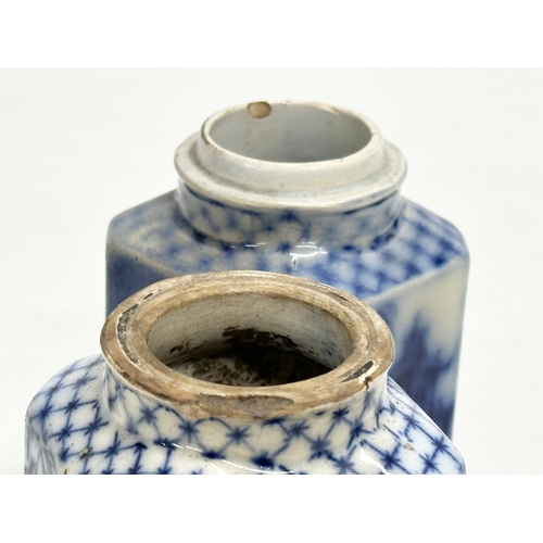 A pair of early 19th century Chinese, late Emperor Jiaqing tea caddy’s ...