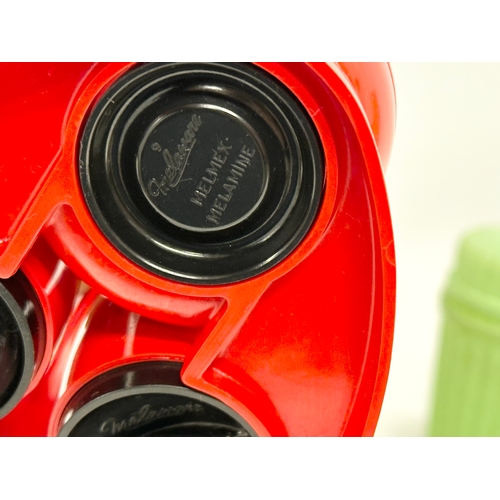 A collection of Bakelite. Melaware Melmex Melamine cruet set, A Bex ...