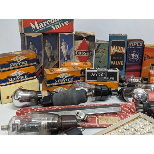 A collection of vintage radio valves