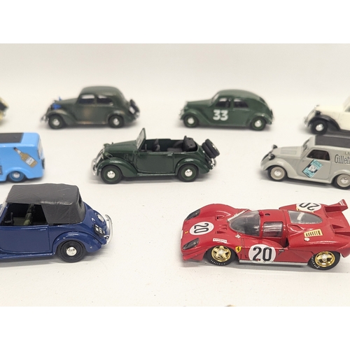 A collection of Brumm model cars