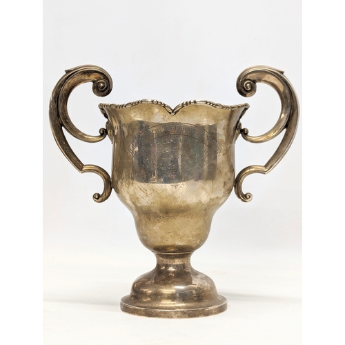 A large Irish silver cup engraved for Ballynahinch Agricultural Society ...