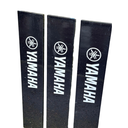 Yamaha music shop display boards. Light up stand measures 140cm.