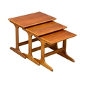 A Mid Century teak nest of tables by Jentique. 1