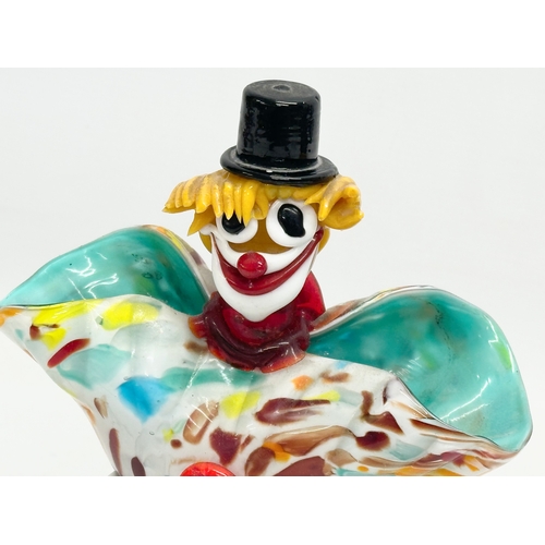 A Mid 20th Century Venetian Murano glass clown vase figurine. 16x22cm