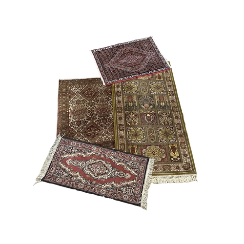 4 vintage Middle Eastern style rugs. 91x196cm