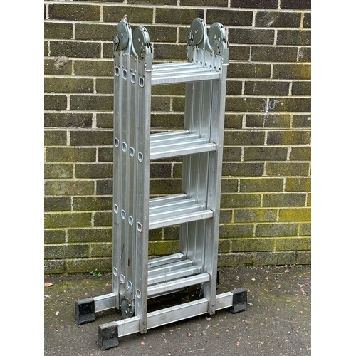 A large universal multipurpose folding ladder.