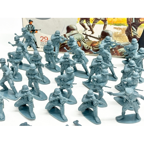 2 boxes of vintage Airfix WWII German model soldiers. Airfix WWII ...