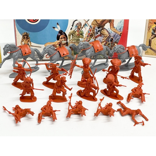 3 boxes of vintage Airfix model kits. Airfix Indians, 1/32 scale ...