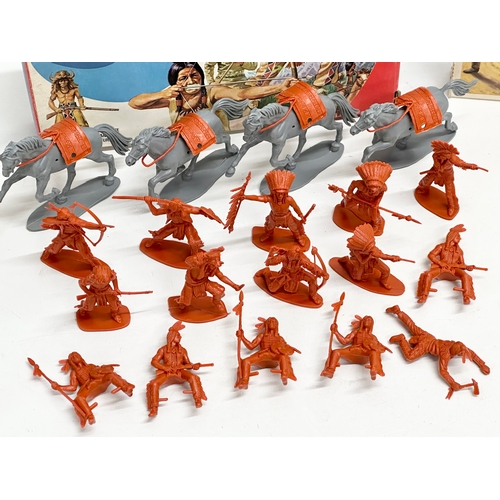 3 boxes of vintage Airfix model kits. Airfix Indians, 1/32 scale ...