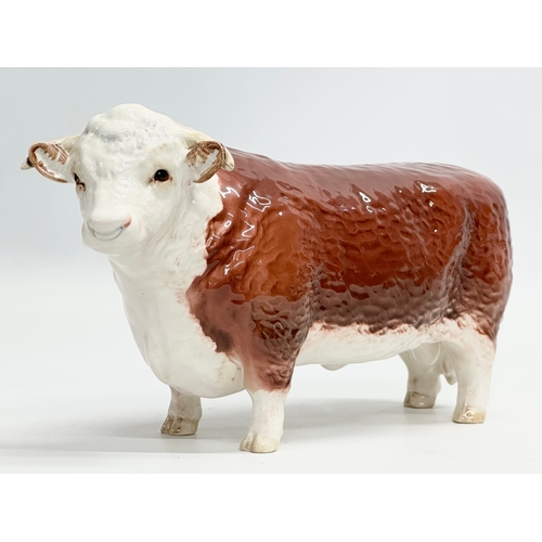Beswick Pottery animals. A ‘Champions’ pottery bull by Beswick. A ...