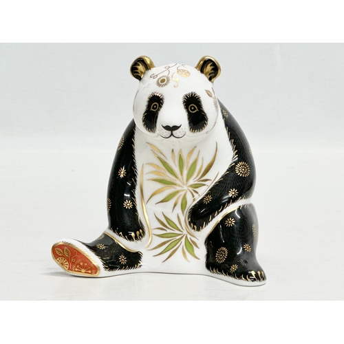 A Royal Crown Derby “Giant Panda” 11x9x12cm.