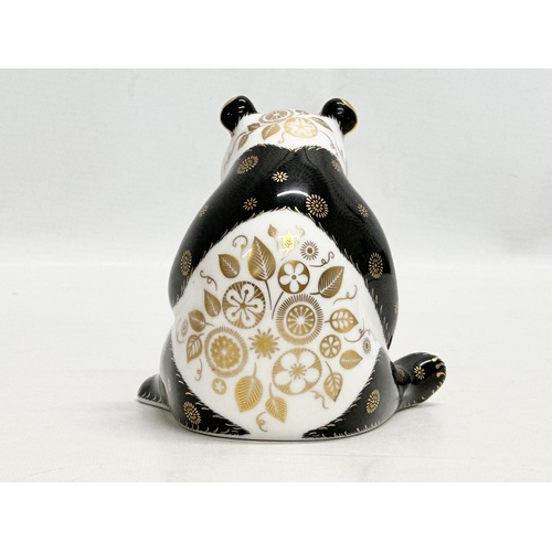 A Royal Crown Derby “Giant Panda” 11x9x12cm.