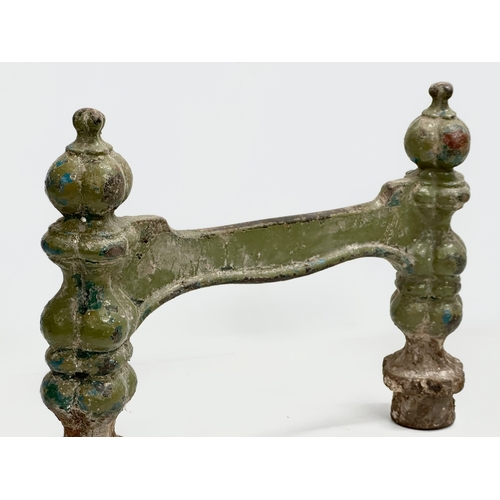 A large Mid 19th Century Victorian cast iron boot scraper. 43x32cm