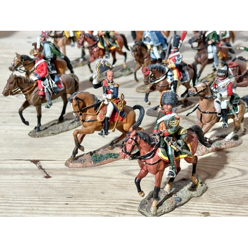 A collection of Del Prado mounted soldiers.