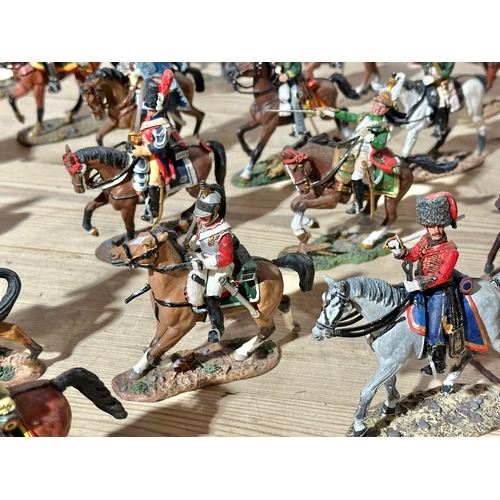 A collection of Del Prado mounted soldiers.