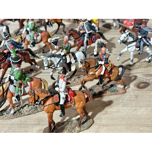 A collection of Del Prado mounted soldiers.