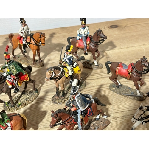 A collection of Del Prado mounted soldiers.