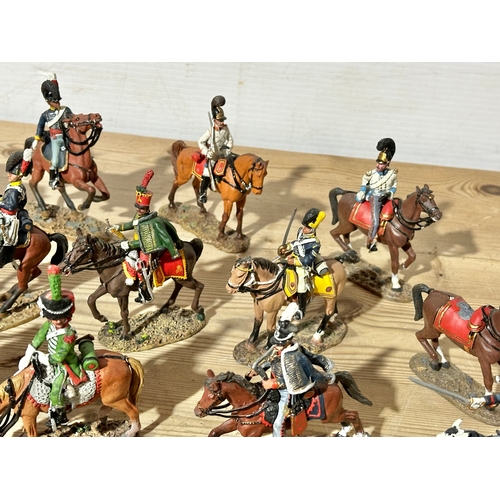 A collection of Del Prado mounted soldiers.