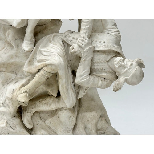 An exceptional quality 19th Century reconstituted marble figure group ...