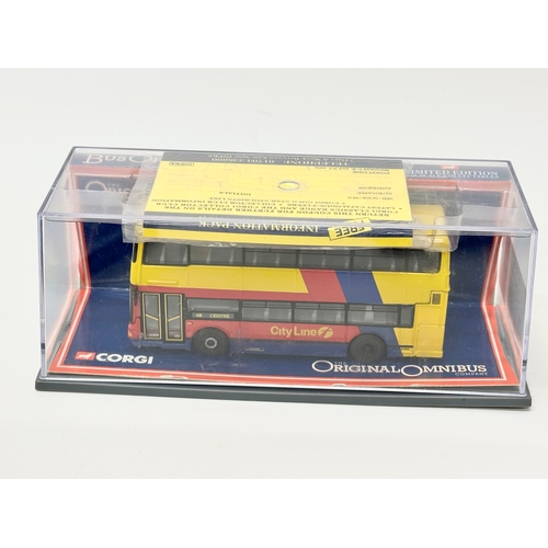 Limited Edition Corgi model buses. The Original Omnibus.