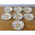 A set of 7 Mason’s Bible Pattern plates. 23cm