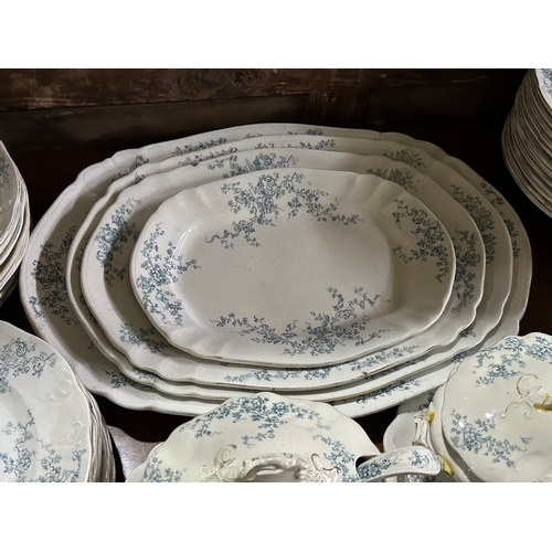 A Late Victorian dinner service. 52 piece.