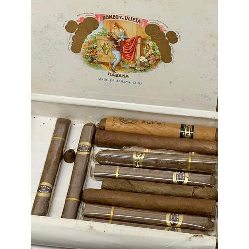 A collection of cigars.
