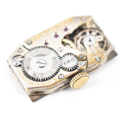 Rolex - An original rare & scarce 1920's hallmarked 9ct gold Art Deco ...