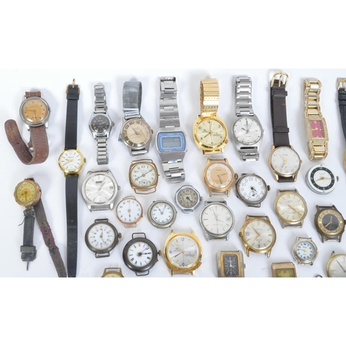 A collection of vintage and antique wrist watches. The lot to include ...