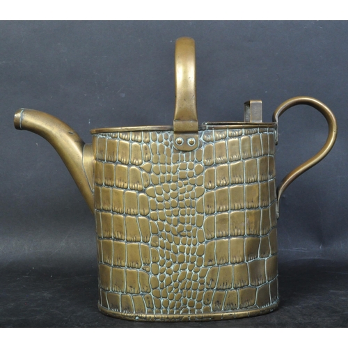 19th Century Victorian brass crocodile skin effect Arts & Crafts hot ...