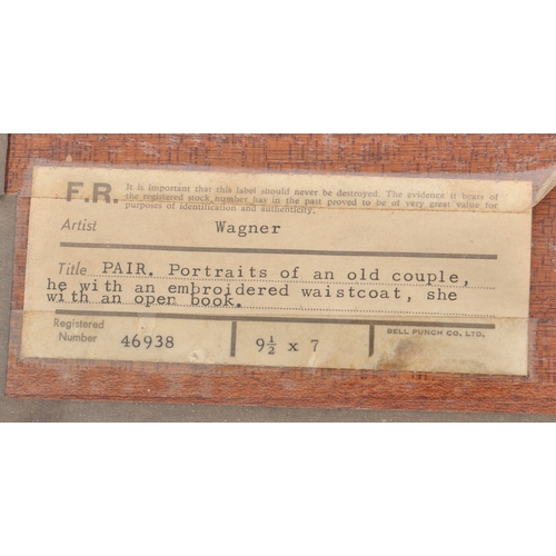 Alexander Von Wagner (1838-1919) - A pair of oil on canvas portrait ...