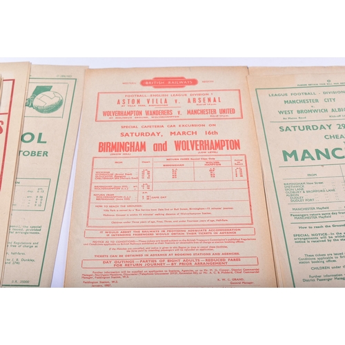Railwayana - Football Specials. Twenty handbills or small posters ...