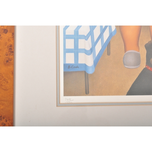 Beryl Cook (1926- 2008) - A retro signed limited edition coloured print - 'Elvira's Cafe 1993' signe