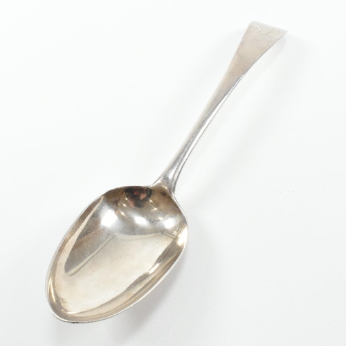 A Georgian III hallmarked silver serving spoon by Hester Bateman. The ...
