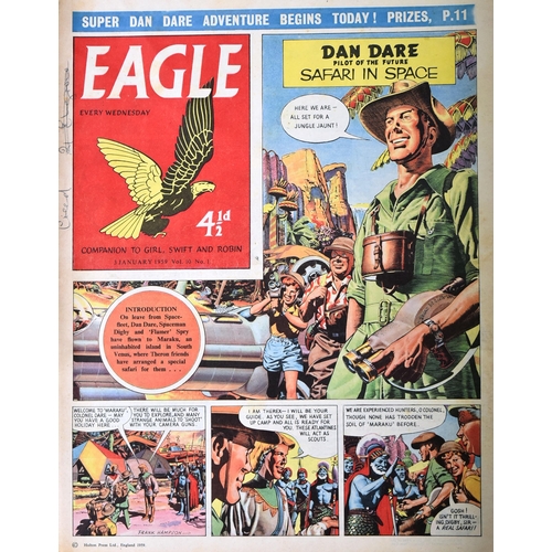 Comic Books - a large collection of vintage Eagle Comics spanning the first 10 years from April 1950