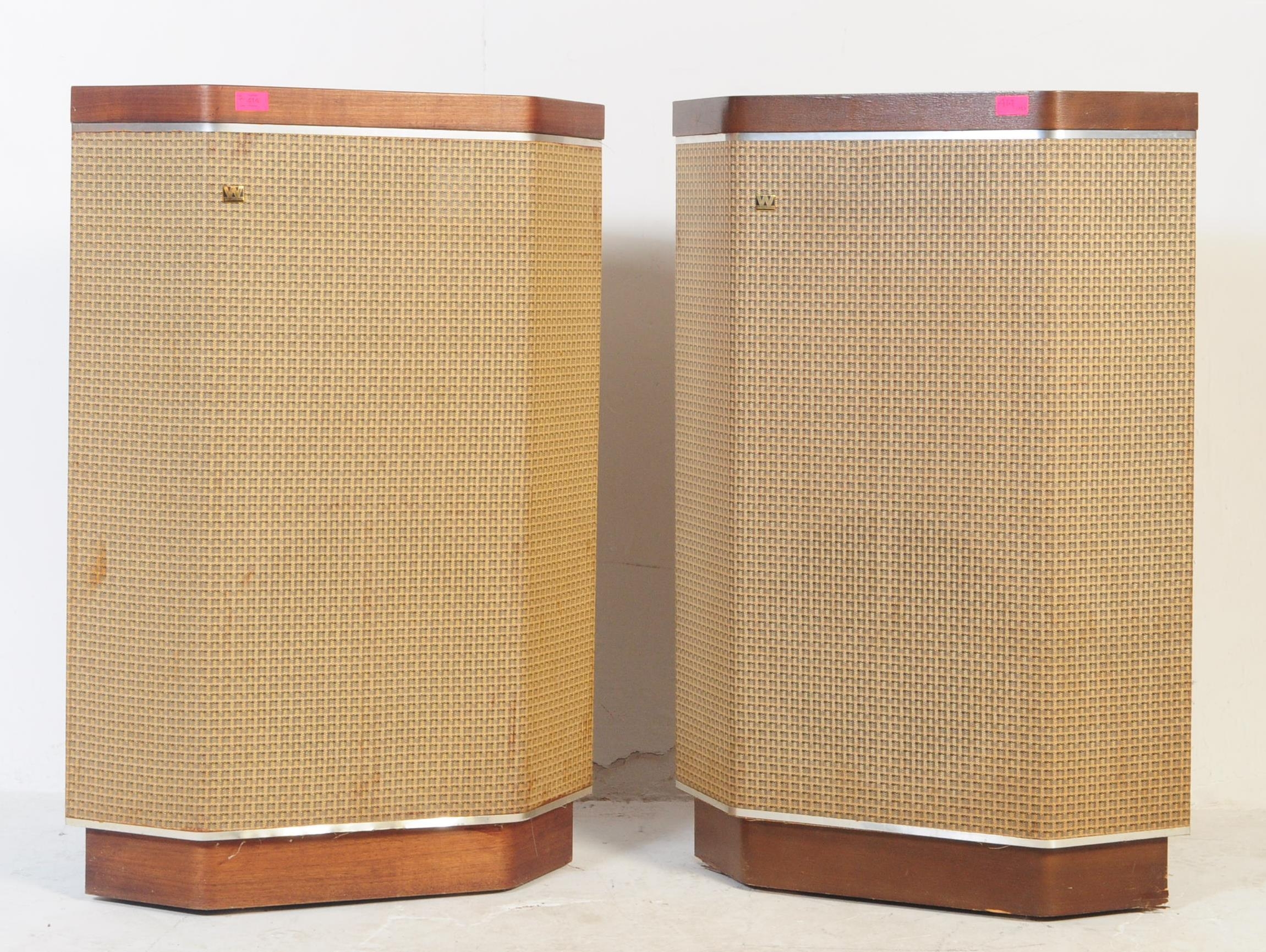 Wharfedale - A large pair of mid century floor standing 'Airedale' Hifi ...