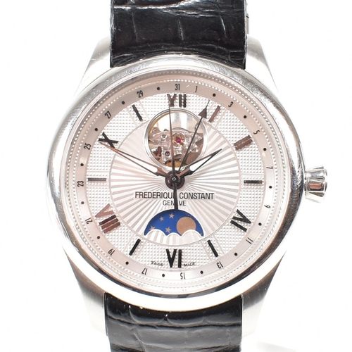 Frederique Constant Geneve stainless steel wristwatch.ÿ The silvered ...