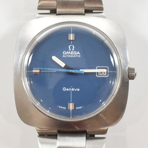 A 1970s Omega automatic Geneve stainless steel Swiss made wristwatch ...