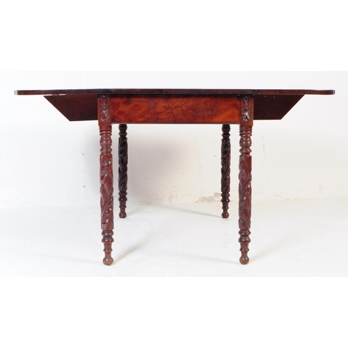 A Victorian Irish mahogany drop leaf Pembroke table. Free standing ...