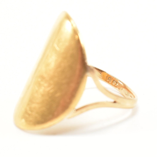 An 18ct gold mounted George V sovereign ring. The ring having a full ...