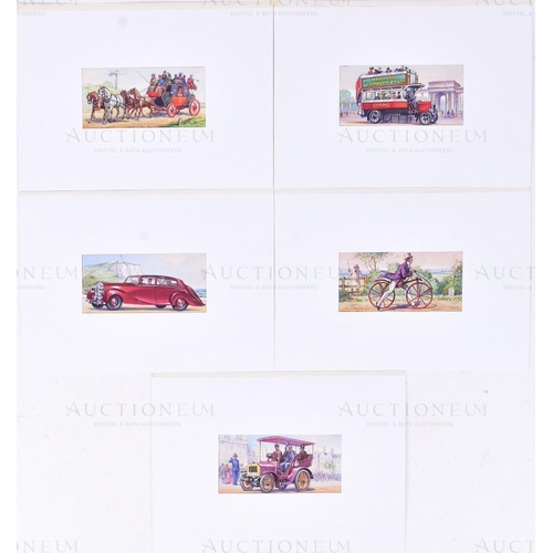 Weighing Machine Cards - x5 pieces of detailed, mixed media, original ...