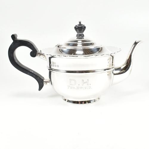 An early 20th century hallmarked silver tea service. The Edward VII ...