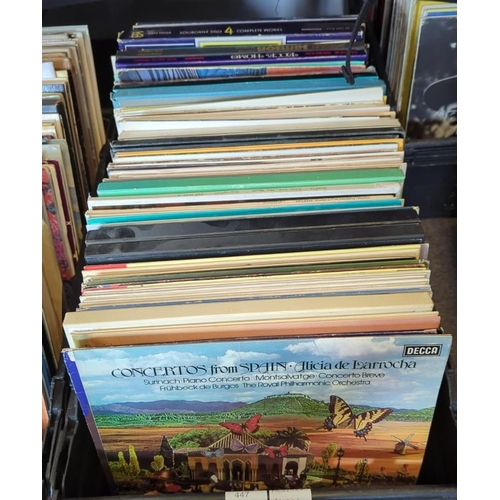 A large collection of vintage 20th century Classical music LP long play ...