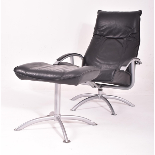 Believed Kebe, Denmark - A retro late 20th century leather and painted ...