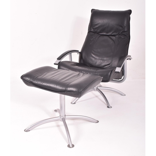 Believed Kebe, Denmark - A retro late 20th century leather and painted ...