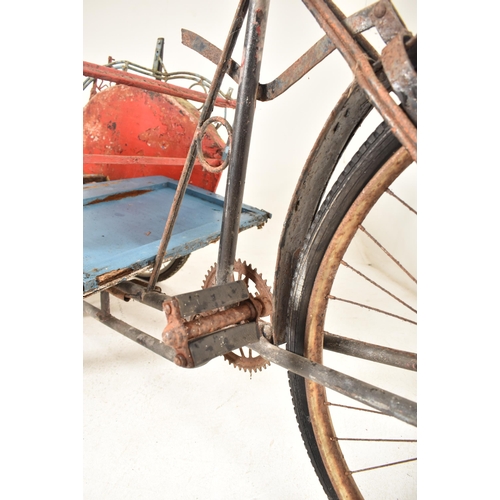 A vintage 20th century front seated Thai rickshaw Tuk Tuk bicycle ...