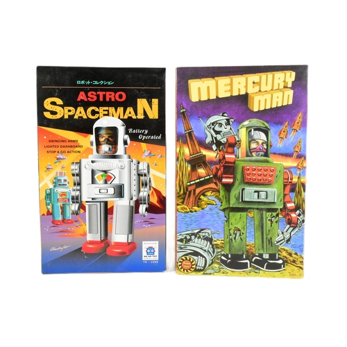Tinplate Toys - x2 battery powered Astronaut robots, comprising of ...
