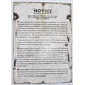 Notice - "The Explosives Act. 1975" - an early 20th-century porcelain ...