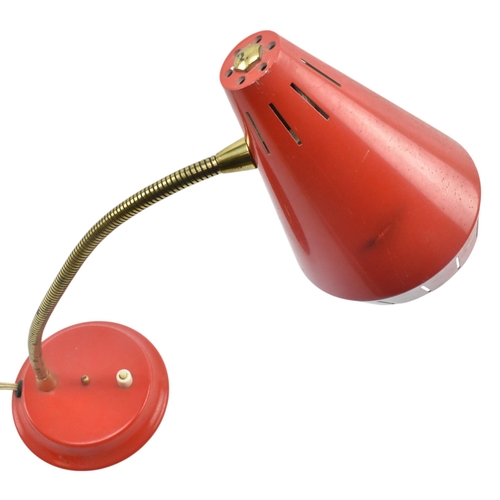 A retro 20th century Italian Stilnovo manner table / desk lamp light ...